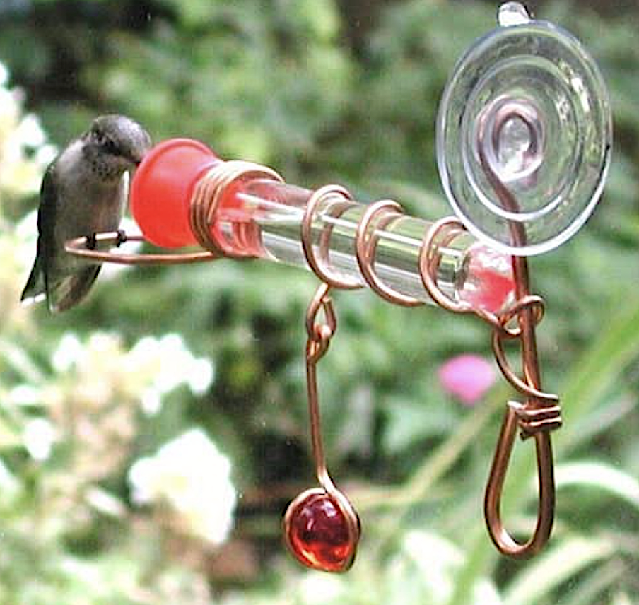 Window Stick-on Hummingbird Feeder With Bead | Bird Watcher's General Store