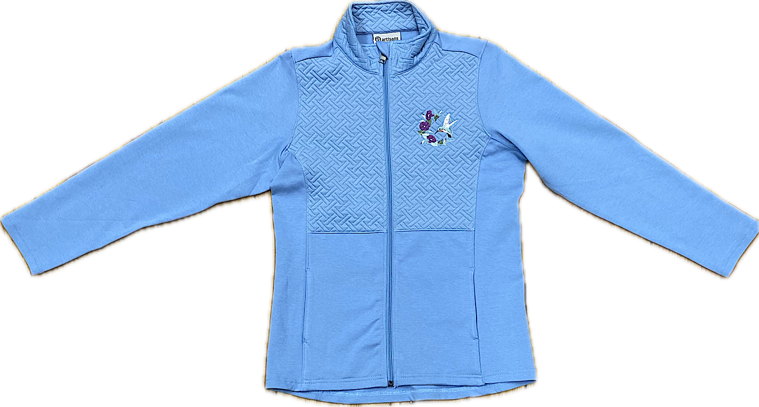 Light Blue Hummingbird Jacket | Bird Watcher's General Store