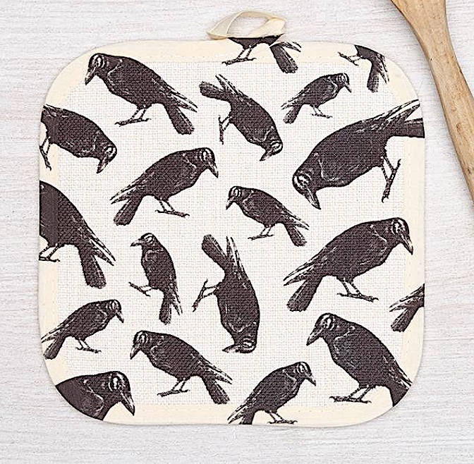 Raven Potholder | Bird Watcher's General Store