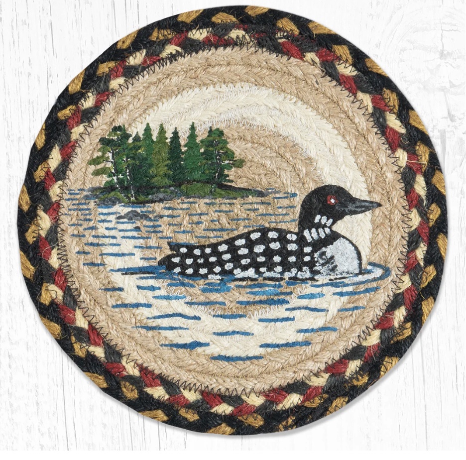 Loon Braided Trivet | Bird Watcher's General Store