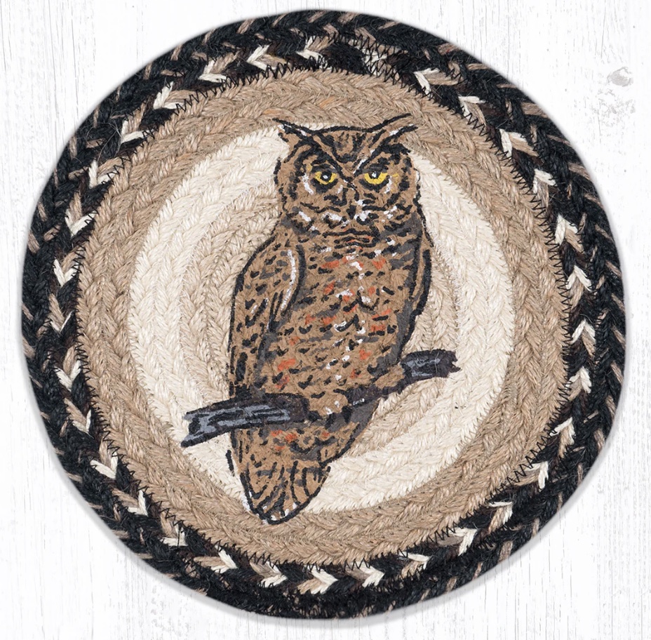Owl Braided Trivet | Bird Watcher's General Store